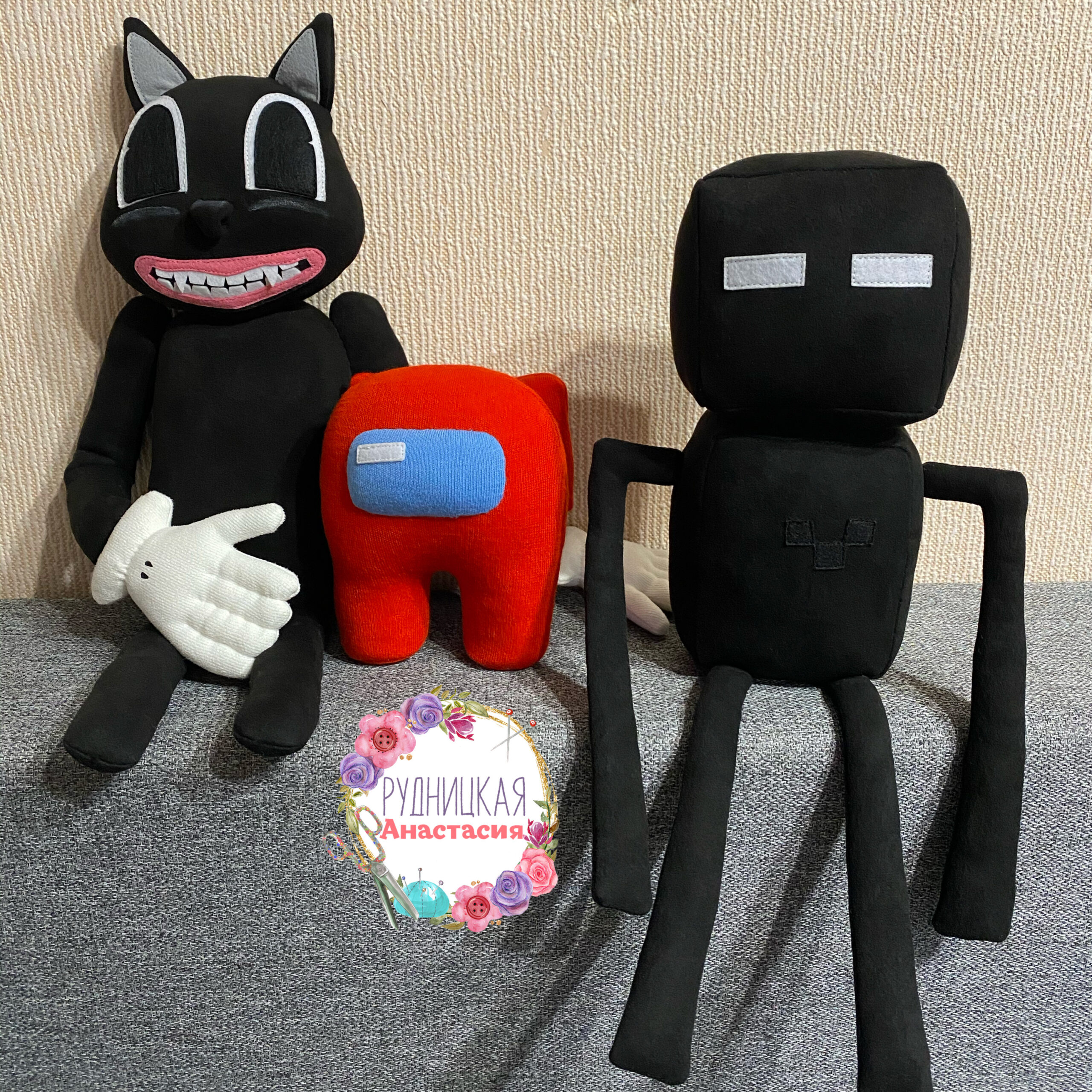 Майнкрафт Enderman •Выкройки мягких игрушек из фетра и текстиля